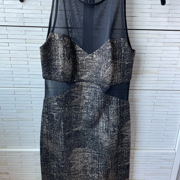 JAYGODFREY | Dresses | Jay Godfrey Gold Black Dress Size | Poshmark